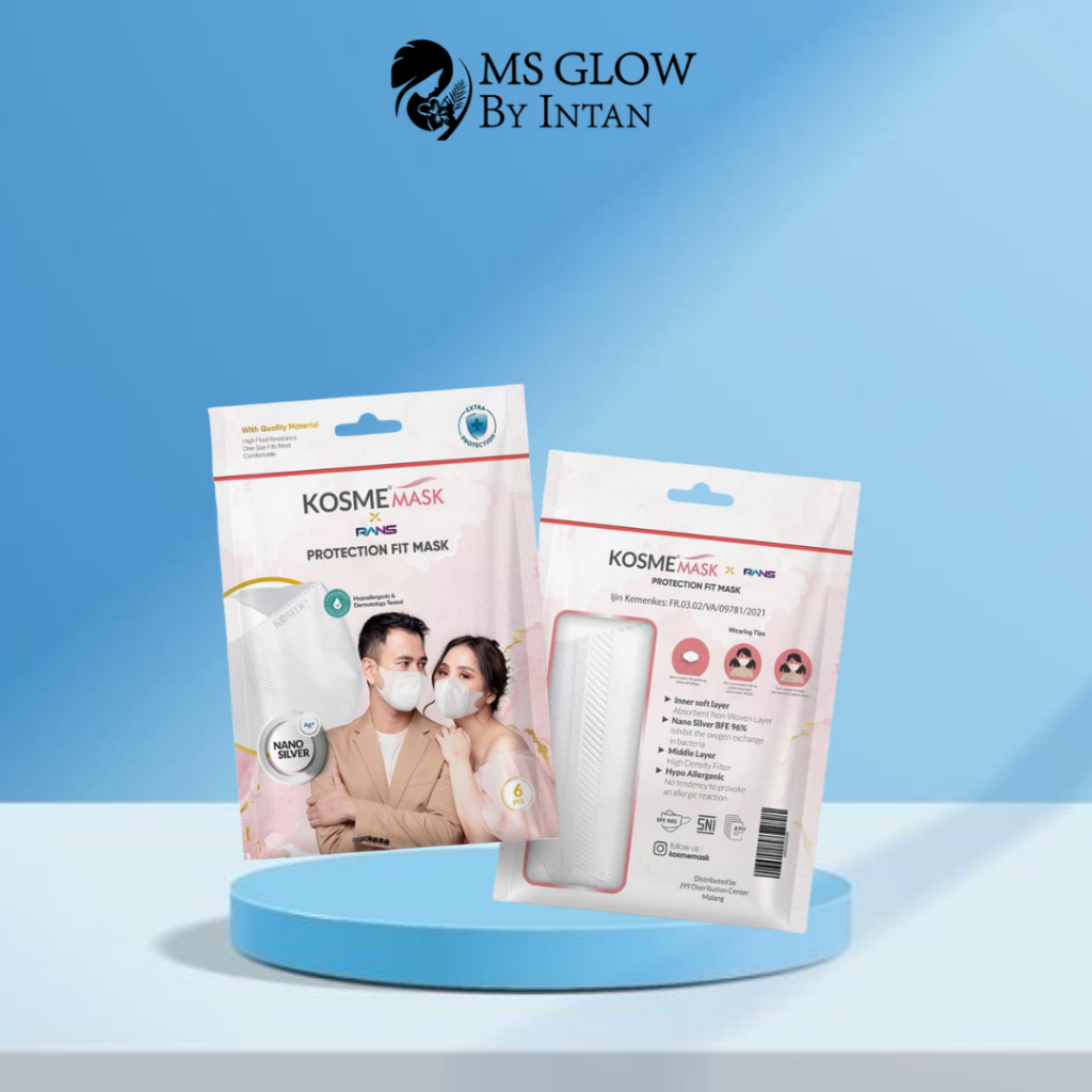 MS Glow Kosmemask Sachet - Kosme Fitmask Nano Silver Mask Health Mask ...