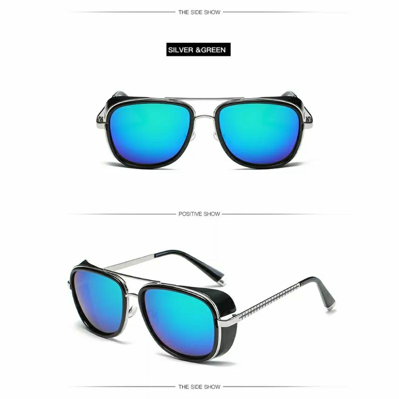 MATA Tony Stark glasses KAC EYE STEAMPUNK Edith Tony Stark Ironman Fashion Anti Radiation STEAM ...