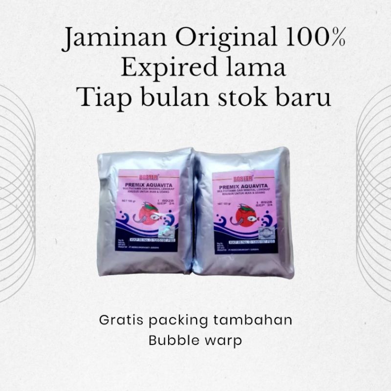 Premix aquavita 100gram/fish And Shrimp Growth multivitamin/Fish ...