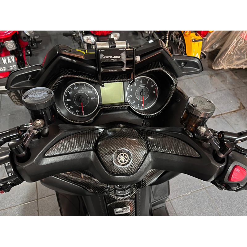 Carbon kevlar handlebar cover xmax old / xmax connected | Shopee ...