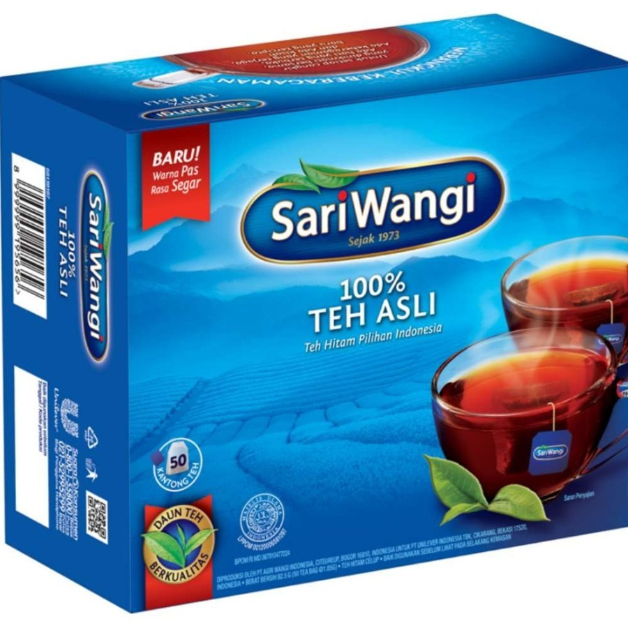 Sariwangi Tea Bags Contents 50 Bags Of sariwangi Box/Original Tea Bags ...