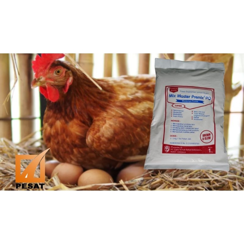 Mixmaster premix layer Feed Supplement For Laying Chicken 1kg | Shopee ...