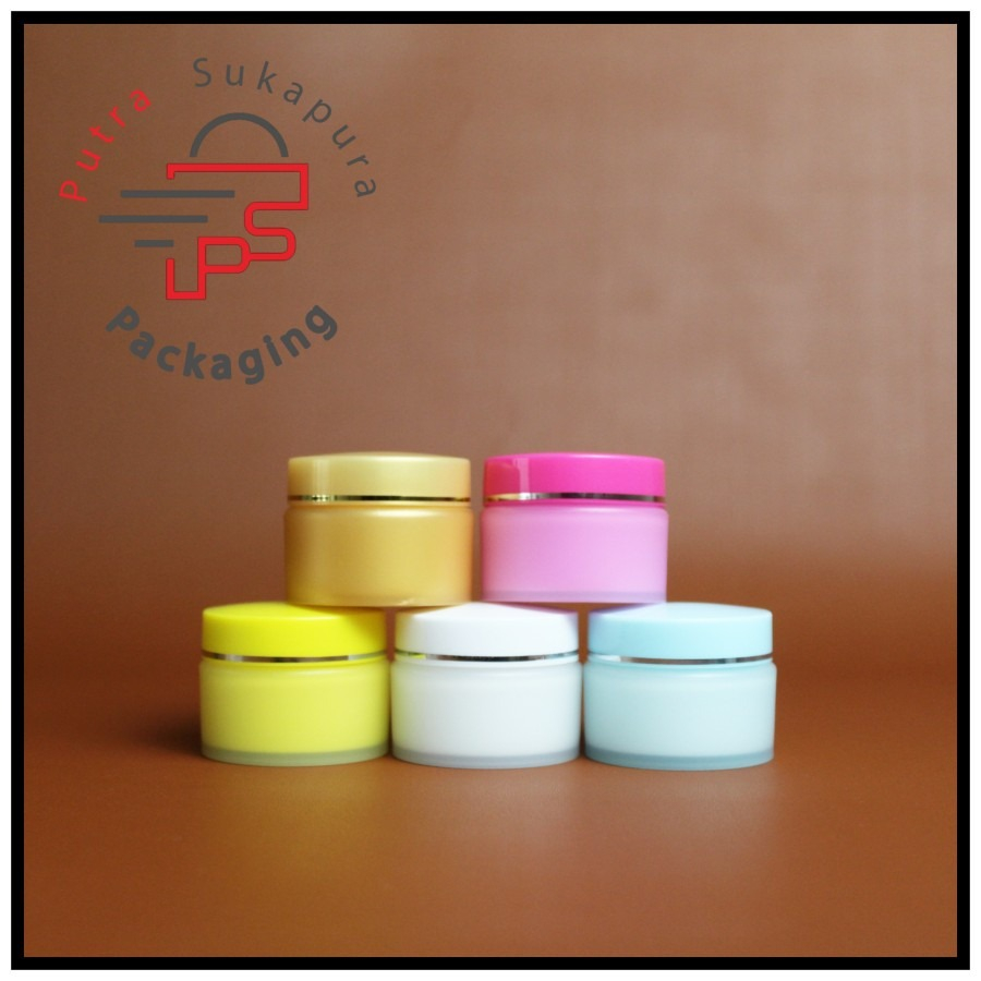 Double pk pot 15gr / cream pot 15 gram / cosmetic packaging pot 15 gr ...