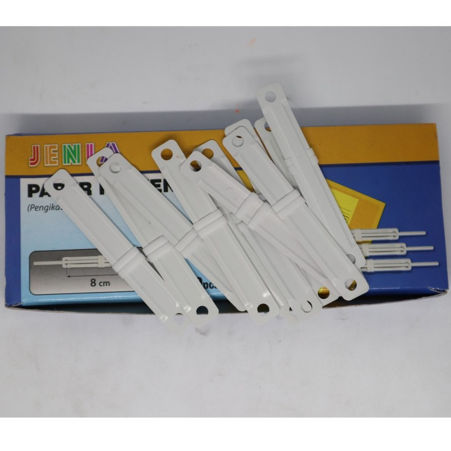 PUTIH Acco Paper Fastener JENIA White/Plastic Blend/Paper Clip Fastener ...