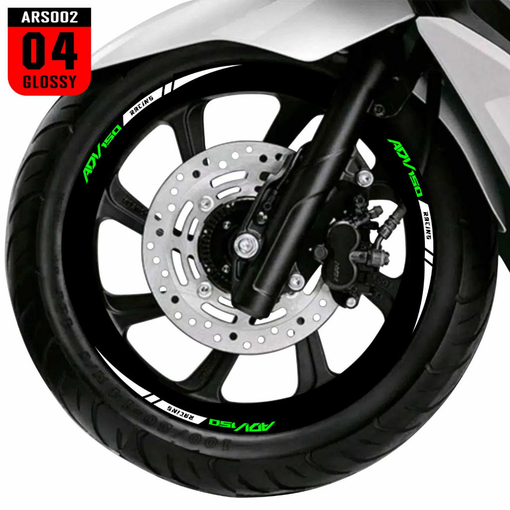 Honda ADV 150 Rim Cutting List Sticker QLA002 GLOSSY Rim Variations ...
