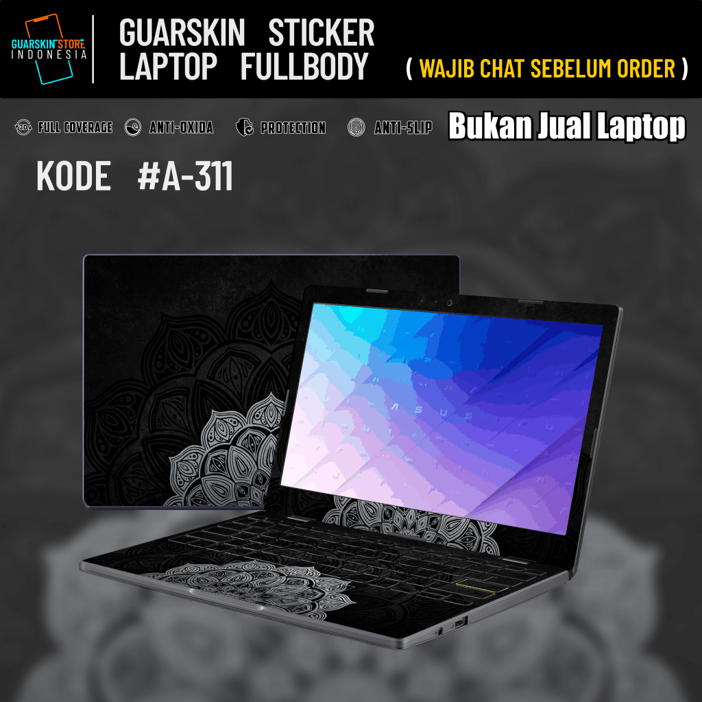 Full Body Laptop Skin Protector Can Customize Image Code A311-A315 FREE ...
