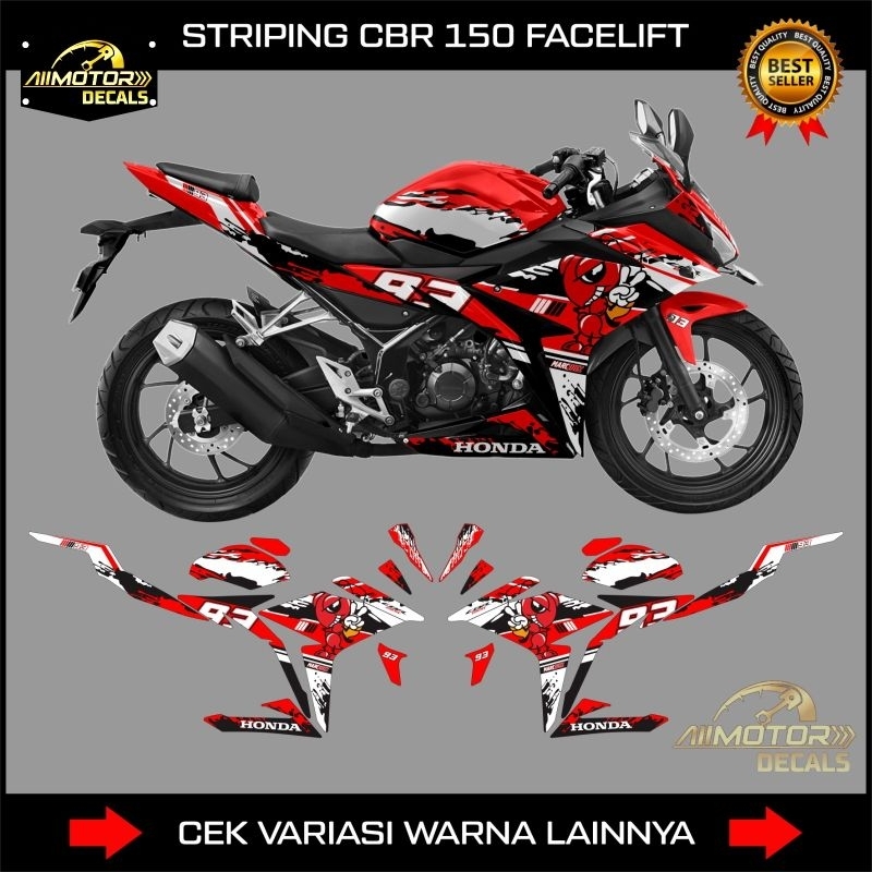 Honda Cbr 150R Facelift K45N/K45G Livery Marc Marquez Decal Sticker ...