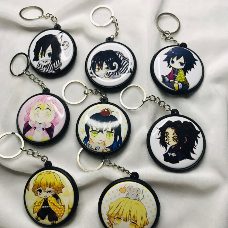 GANTUNGAN Keychain KNY Demon Slayer Kimetsu No Yaiba Anime Ganci Pin ...