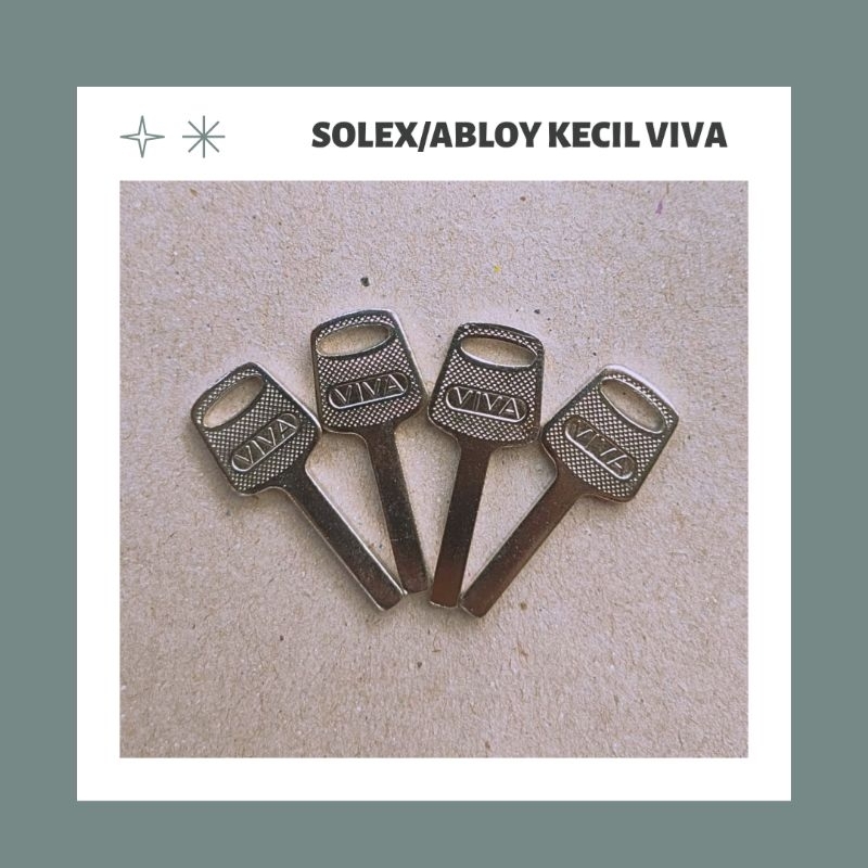 Viva Small Solex/Abloy Key Material | Shopee Philippines