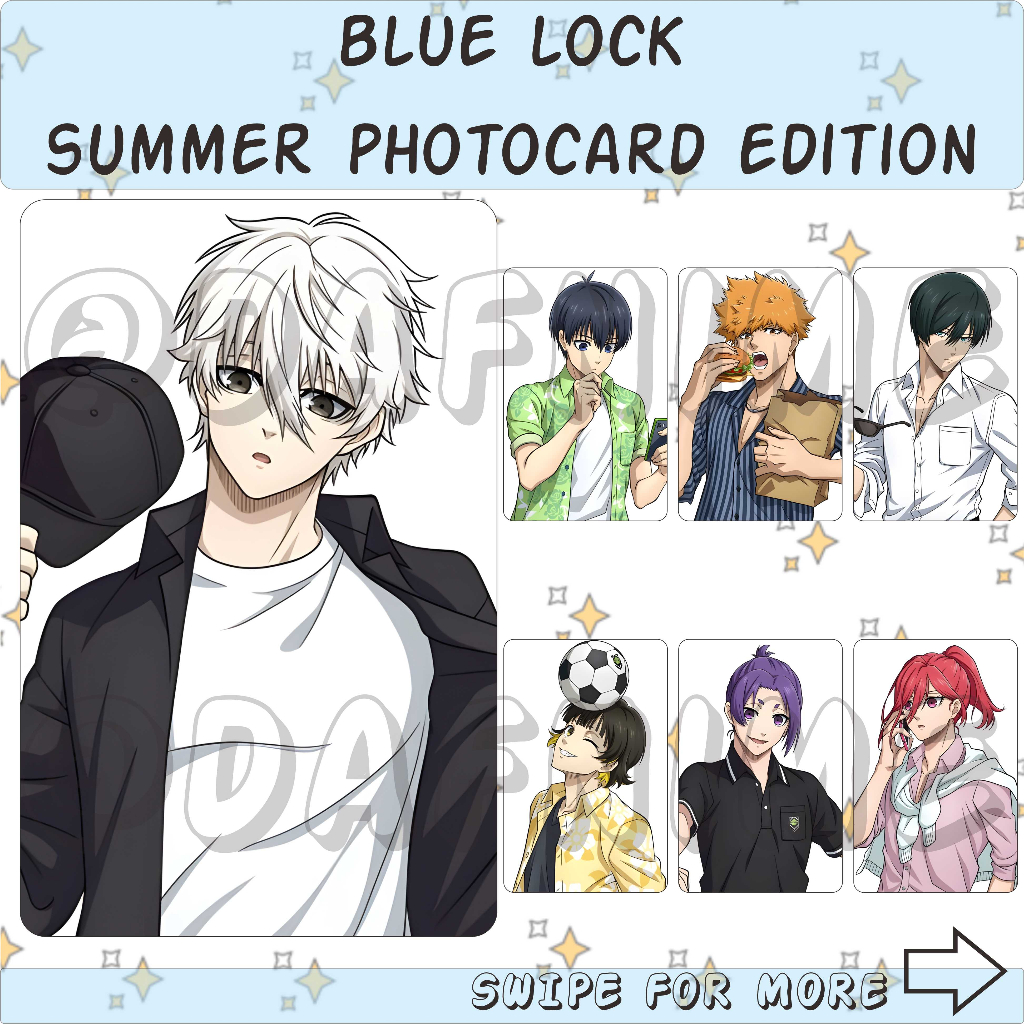 BLUE LOCK SUMMER EDITION PHOTOCARD ANIME | Shopee Philippines