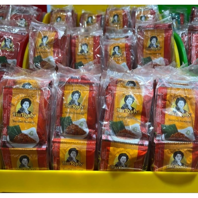 Bu Rudy Sachet Onion Sambal, Plow, Green Sambal 1 pack contains 10 pcs ...