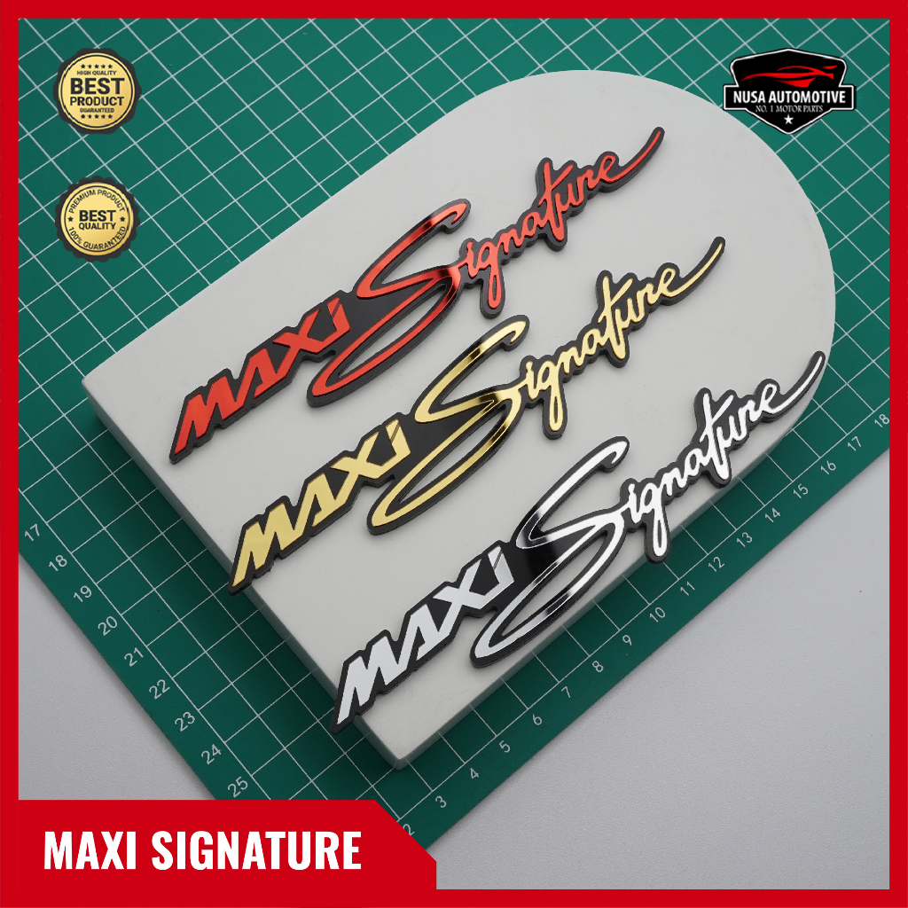 Nsa 1PCS EMBLEM MAXI SIGNATURE NMAX XMAX LOGO MAXI SIGNATURE AEROX MAXI ...