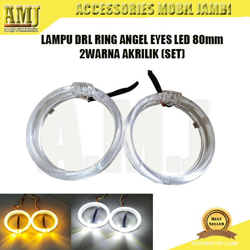 Angel EYES LED RING DRL LIGHTS 80mm 2 COLORS ACRYLIC (SET) | Shopee ...