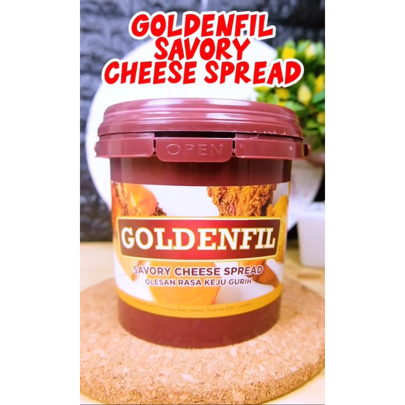 Goldenfil Savory Cheese Spread 1kg - BBQ flavored SALTED Cheese Spread ...