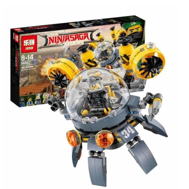 Ninja go Movie Flying Jelly Submarine Block Bricks Educational Toy ...