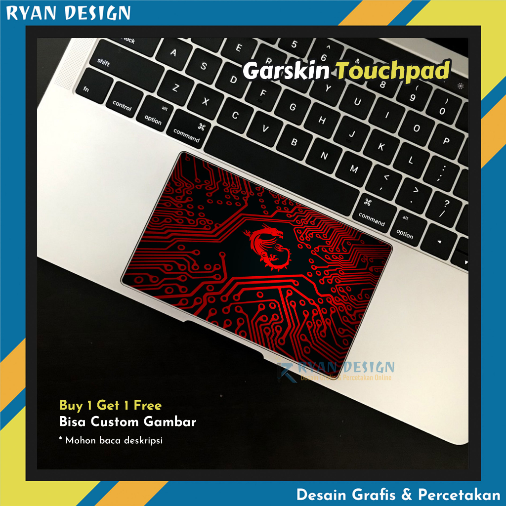 Premium Garskin TouchPad Laptop Skin MSI TrackPad Protector TouchPad ...