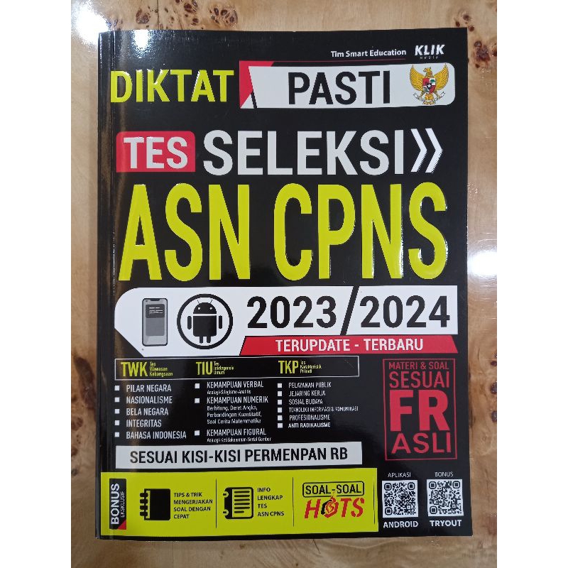 Diktat Book Definitely CPNS ASN Selection Test 2023/2024 Updated ...