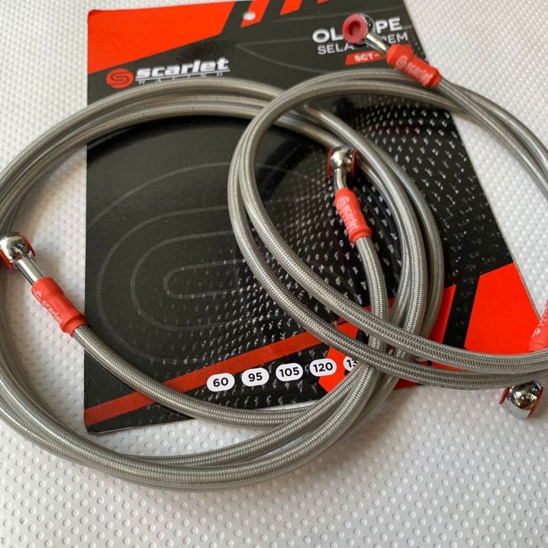 Front Rear Fiber Brake Hose 215mm 135mm NMAX AEROX ADV NMAX NEW XMAX ...