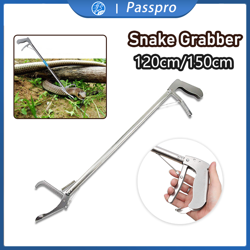Snake Catcher Stick/Stainless Snake Clamp Tool/Snake Tongs Folding Tool ...