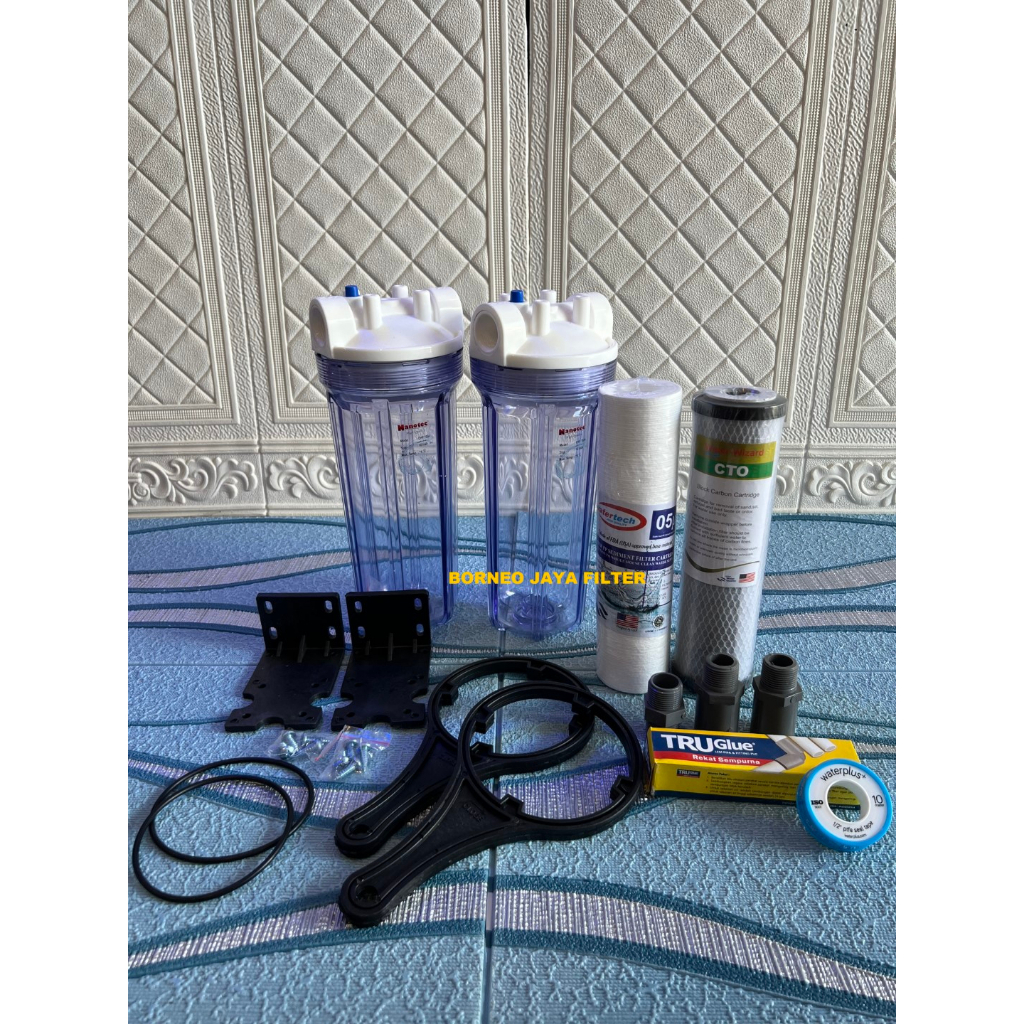 Water Filter Package PDAM / PAM / Ready-to-Use Plumbing 2 Stage CTO ...