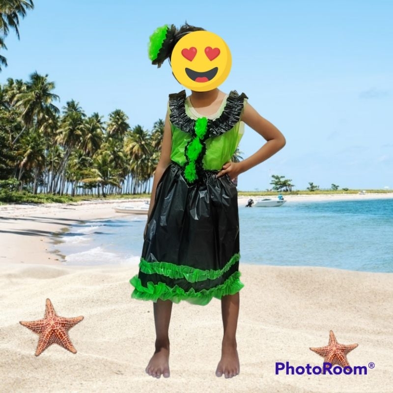 Recycled clothes / costumes / recycled plastic plastic clothes | Shopee ...