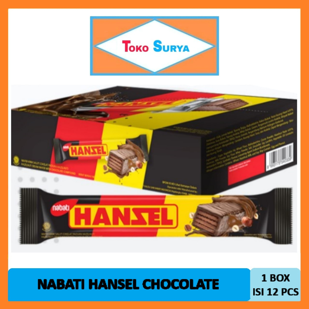 Nabati Hansel Chocolate Hazelnut Wafer 12 x 24gr | Shopee Philippines