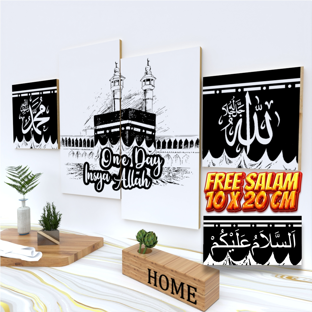 HIASAN DINDING Minimalist aesthetic Calligraphy Wall Decoration Living ...