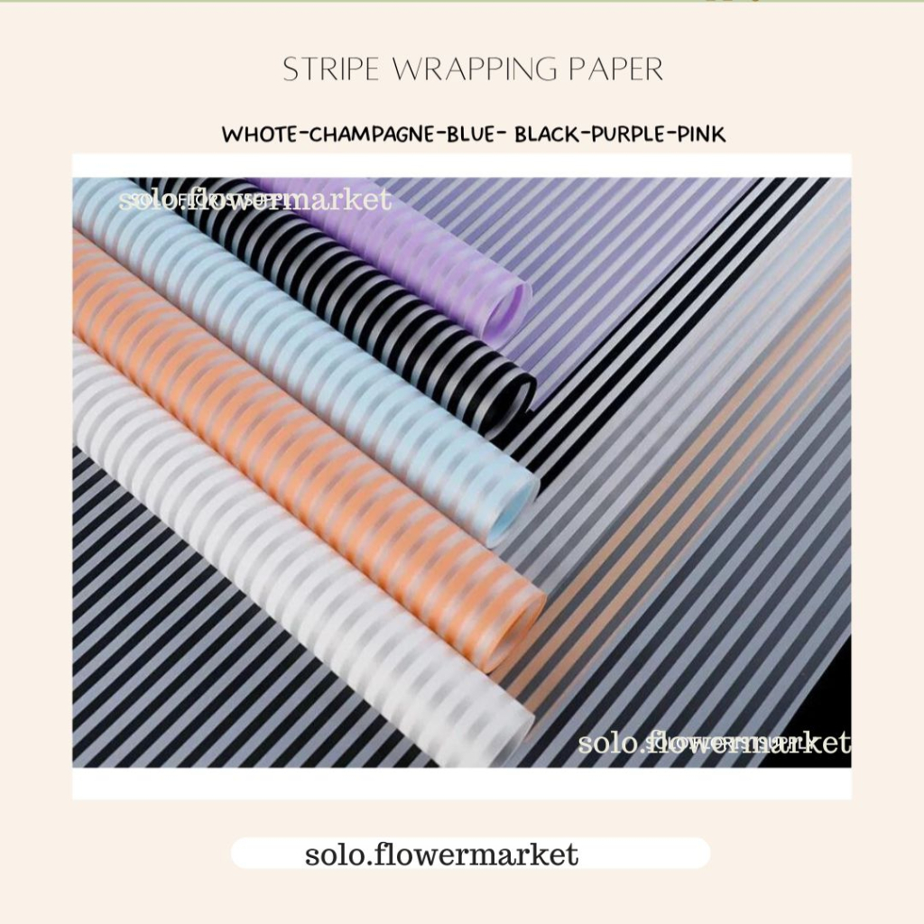 !Wrapping PAPER STRIPE FLOWER WRAPPING GOLD LINE MOTIF LINE SILVER LINE ...