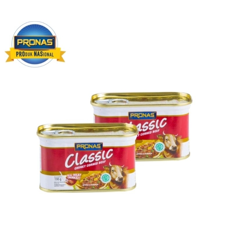 Pronas classic corned chunky beef 198 grams | Shopee Philippines