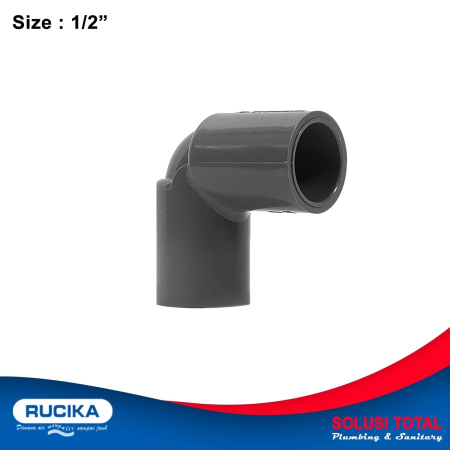 PVC Knee Fitting Pipe Connection Knie AW 1/2" Elbow AW 1/2 Inch Rucika ...