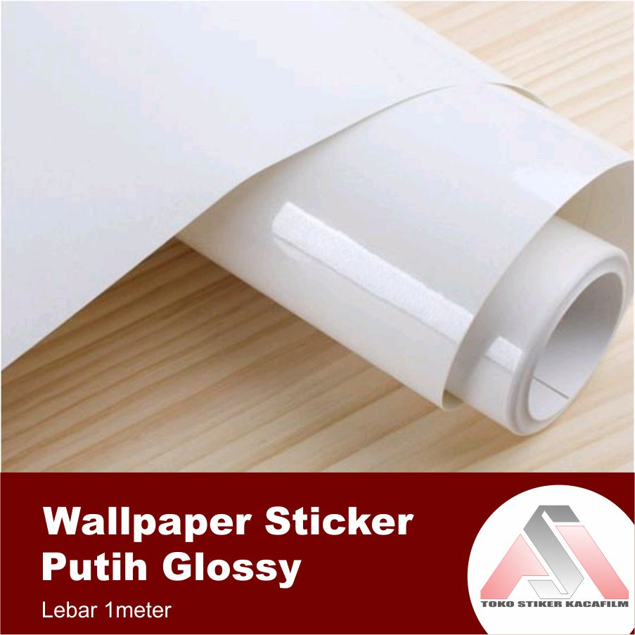 Glossy Glossy Plain White Wallpaper Sticker Wallpaper | Shopee Philippines