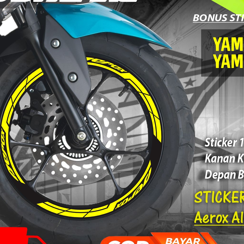 Ct-460 cutting stickers for variations of aerox motorbike rims | Shopee ...