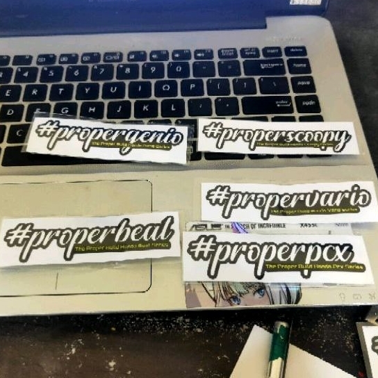 Honda matic Motorcycle proper Sticker | Shopee Philippines