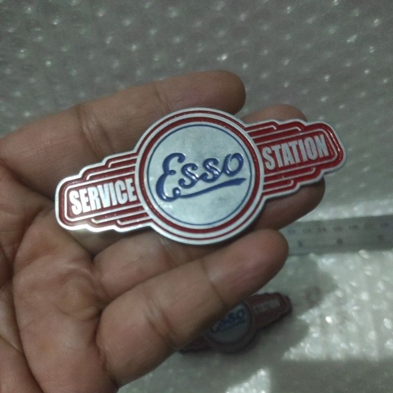 Vespa Emblem Badge Sticker Metal Service Esso Station Oil | Shopee ...