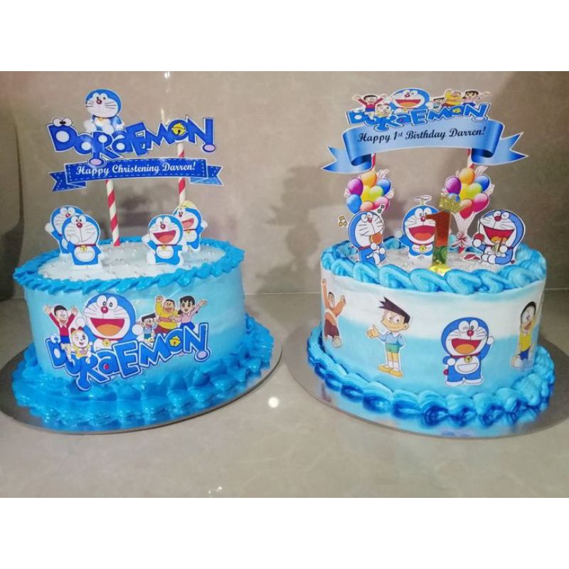 Doraemon character Cake topper / birthday Cake topper | Shopee Philippines