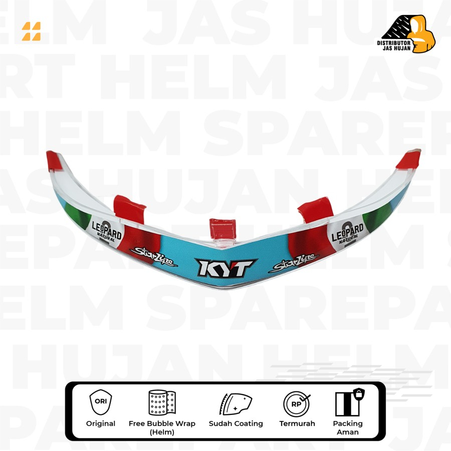 3D Spoiler KYT TT Course Aqua Helmet | Shopee Philippines