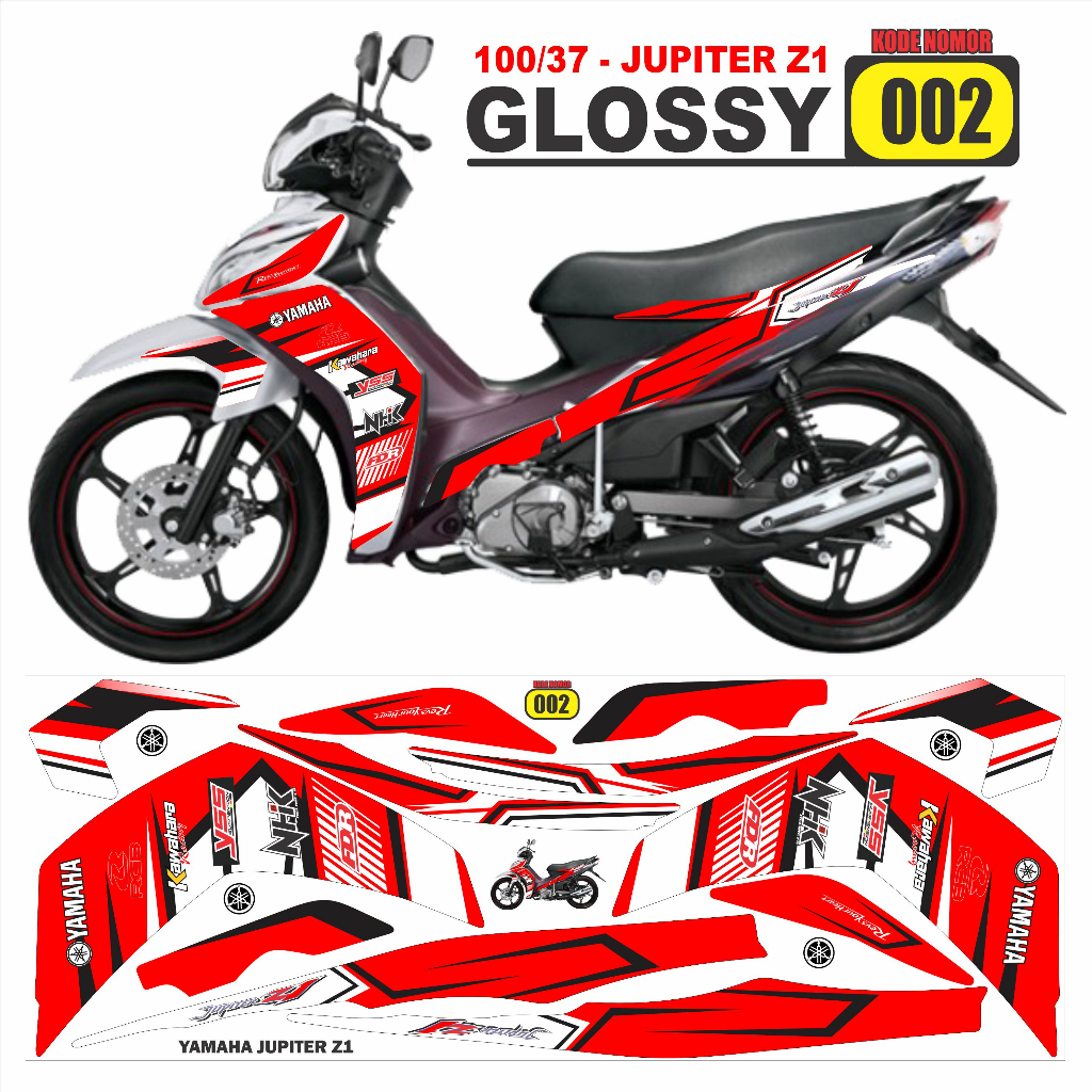 Yamaha Jupiter Z1 Variation striping/Jupiter Z1 Motorcycle decal ...