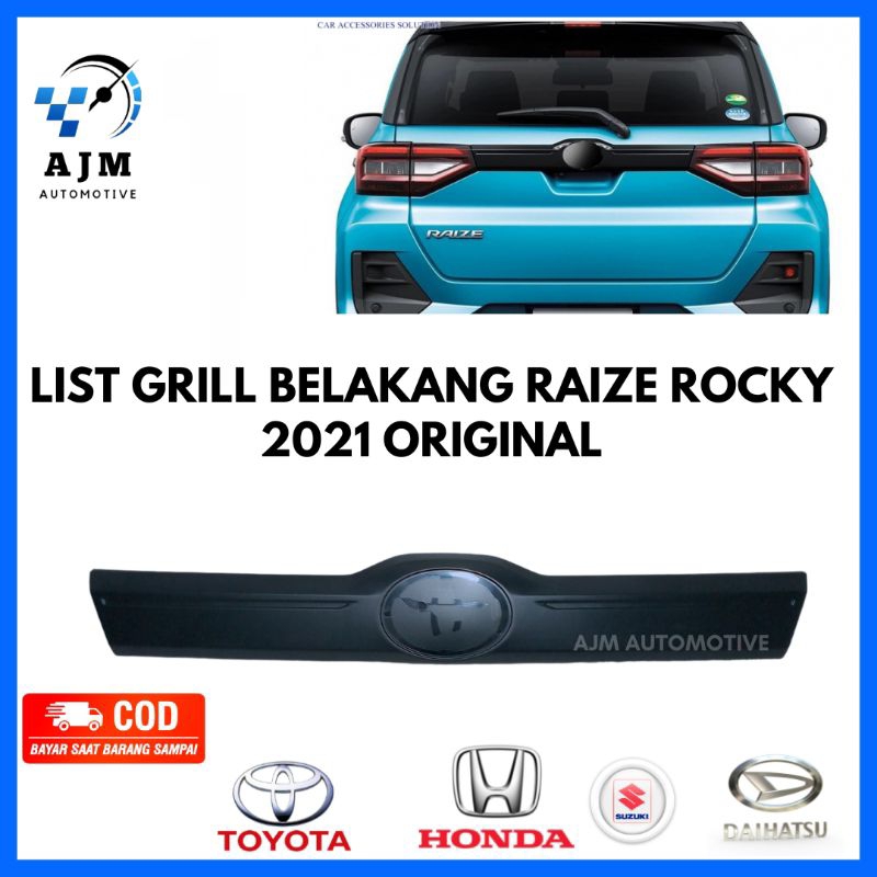 List of raize 2021 rear grills Original raize rear trunklid | Shopee ...