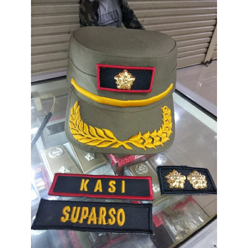 Pp satpol command hat for bilup, 3dgol, 4a, 4b models | Shopee Philippines