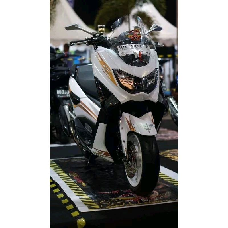 Nmax OLD 155/NMAX 155 OLD Transparent STRIPING With RAINBOW MOTIF ...