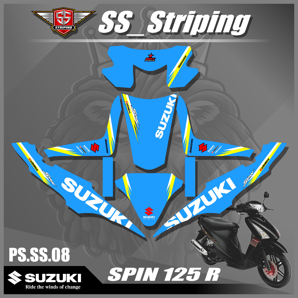 Fullbody Spin 125 R Premium Decal Sticker - 125 R Premium Spin FullBody ...