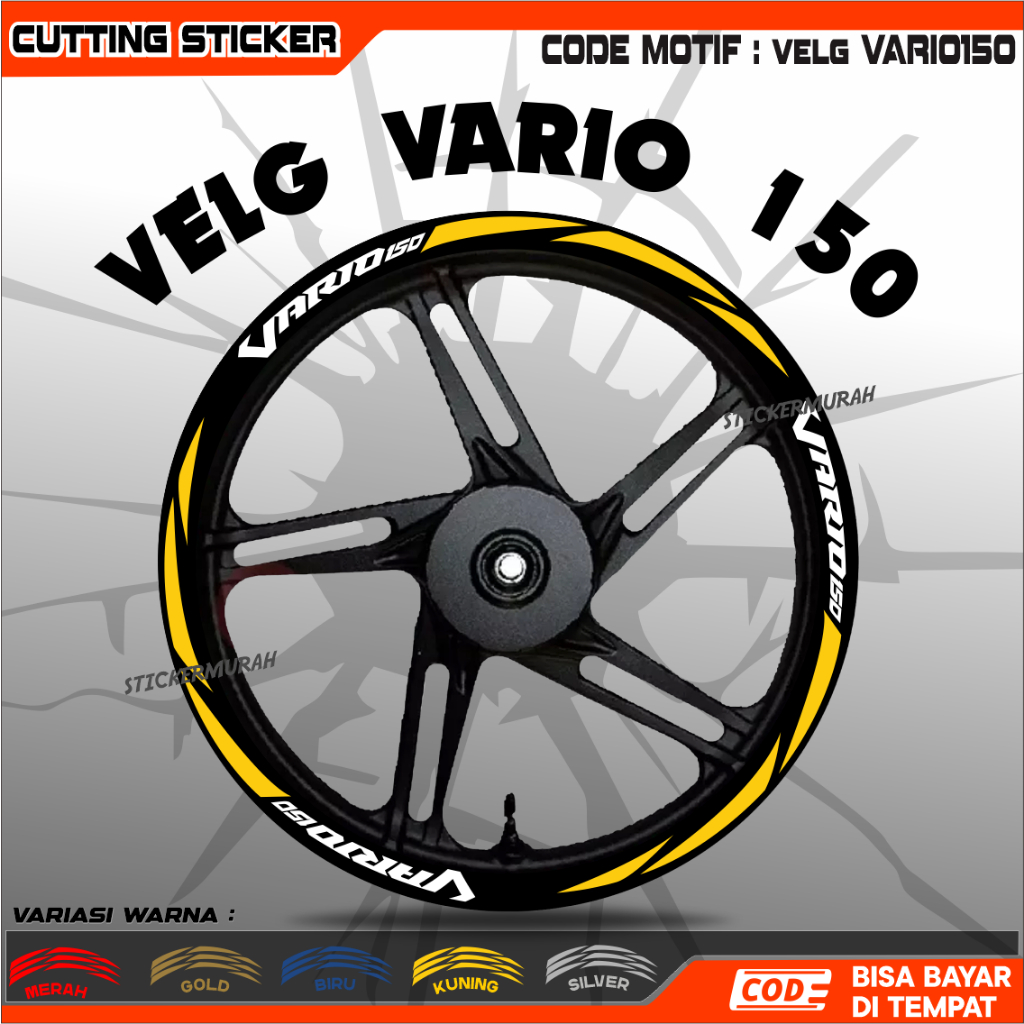VARIO 150 MOTORCYCLE VELG STICKER VARIO 150 MOTIF STICKER VARIO 150 ...