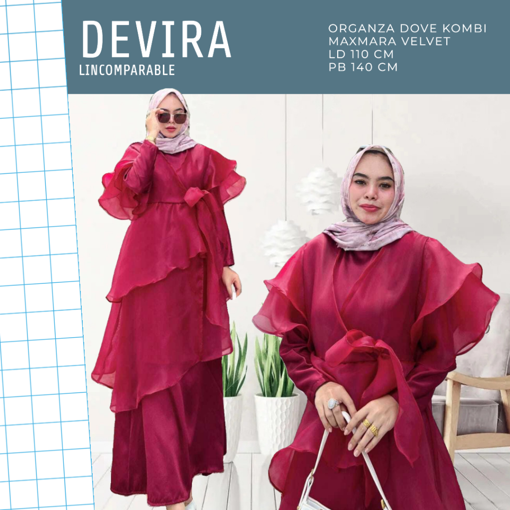 Devira muslim premium Luxury bridesmaid Graduation Invitation Party Gown | Shopee Philippines