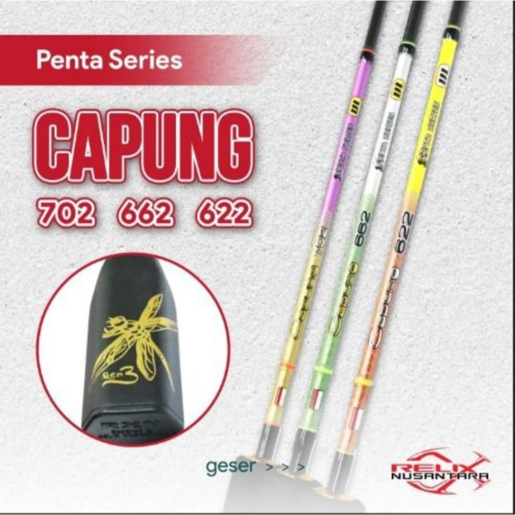 Ul RELIX NUSANTARA Dragonfly Gen 3 Fishing Rod Stick (PENTA SERIES ...