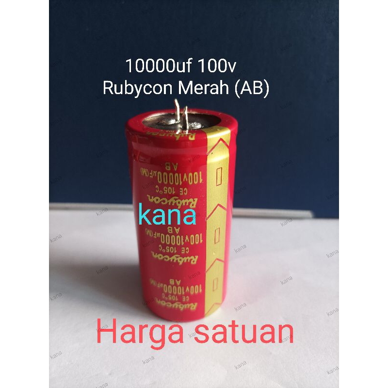 MERAH Elco 10000uf 100v Rubycon Red (AB) | Shopee Philippines