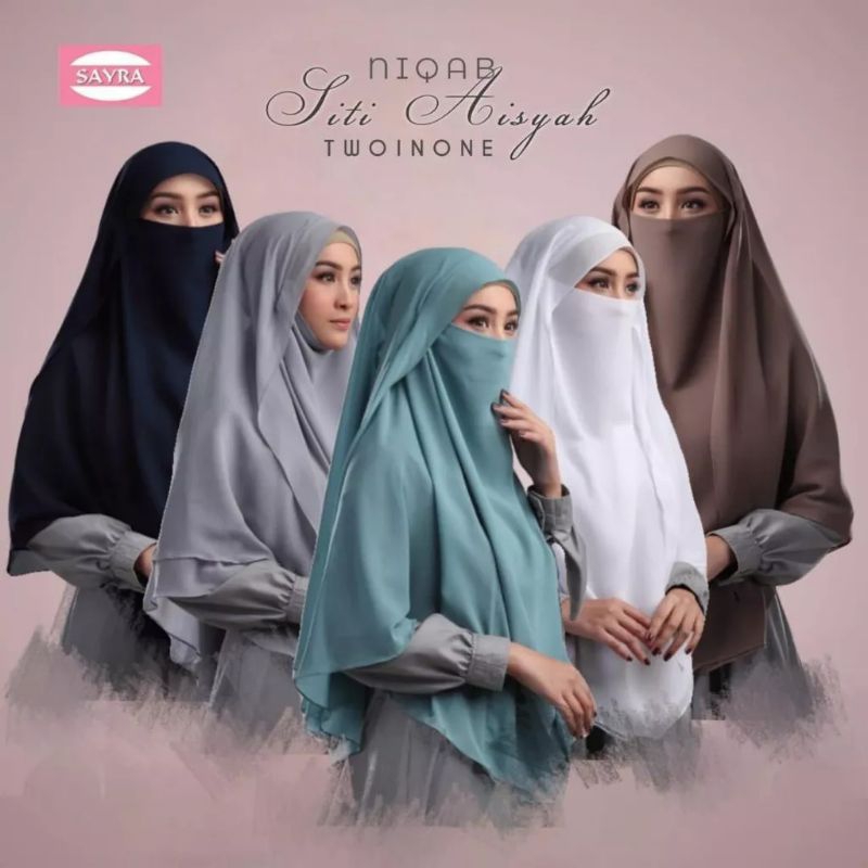 Instant niqab Yemeni Siti aisyah safety max / hijab / french hijab ...