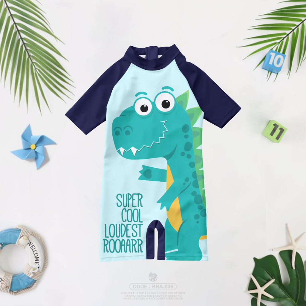 Dinosaur Character Boys Swimsuit | Shopee Philippines