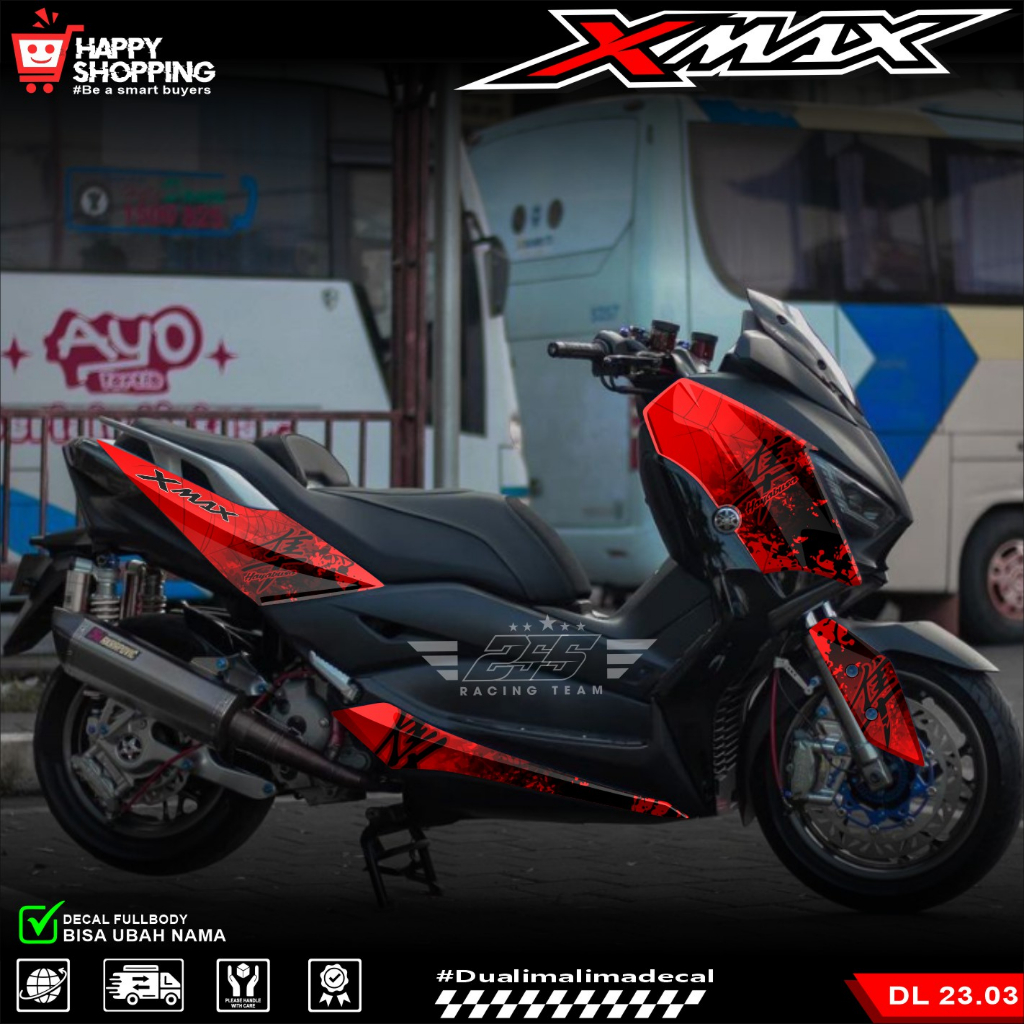 Decal Sticker Yamaha XMAX Fullbody Fullblock Latest Hayabusa Racing ...
