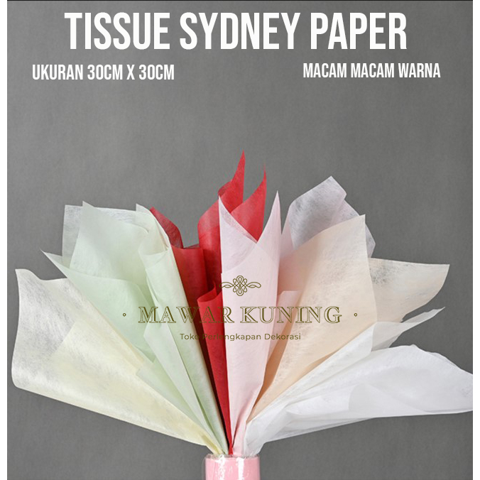[ 40 Sheets ] Sydney Paper Tissue 30 CM x 30 CM / Sydney Tissue Paper ...