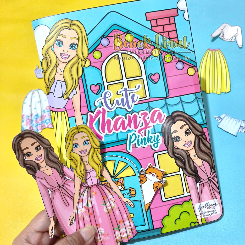 The CUTE KHANZA HAS BEEN COMPOSED Children's Paper doll HAS BEEN ...